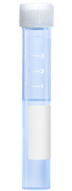 Screw cap tube, 5 ml, conical false bottom, flat tube bottom, PP, cap ...