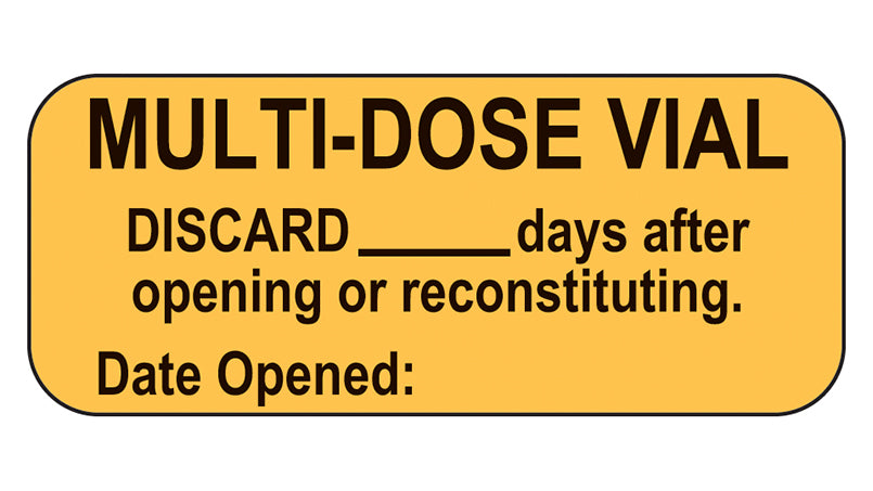 Multi-Dose Vial Labels – Medical Products Supplies
